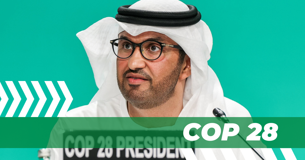 Il presidente della Cop28 toglie la maschera